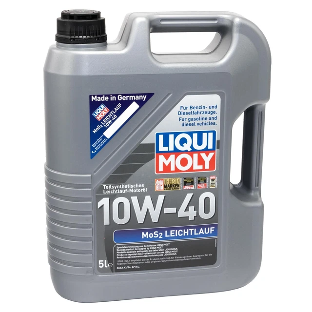 LIQUI MOLY ACEITE de Motor MoS2 Marcha Suave 10W-40 5-Liter Bidón Art ... LIQUI MOLY ACEITE de Motor MoS2 Marcha Suave 10W-40 5-Liter Bidón Art ...