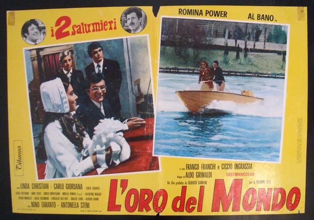 CINEMA-FOTOBUSTA L'ORO DEL MONDO franchi, ingrassia,al bano power ALDO ...