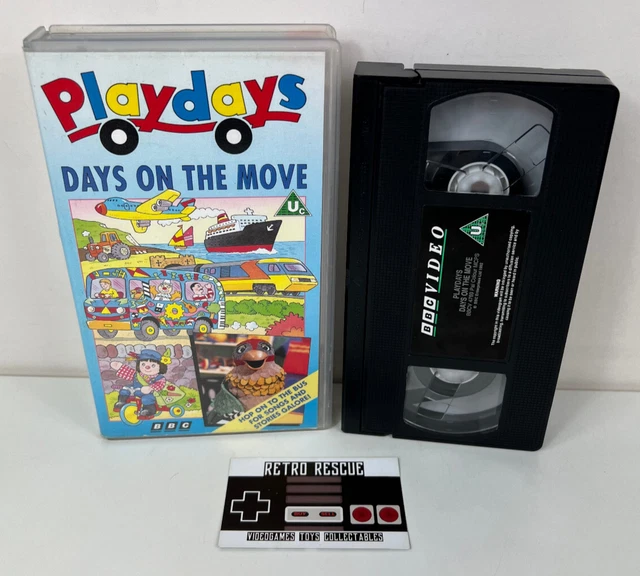 PLAYDAYS DAYS ON the Move VHS Video Tape CBBC Childrens Cartoon TV 90s BBC £24.99 - PicClick UK