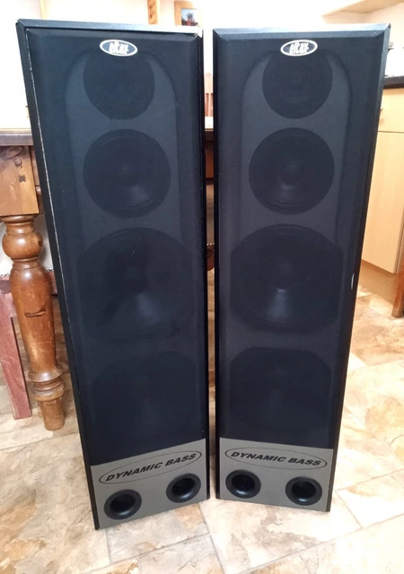 ELTAX CONCEPT FLOOR Standing Speakers no.1399 Loud 4 Way 400W ...
