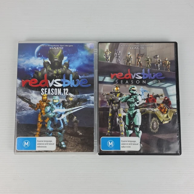 RED VS BLUE - Complete Series Seasons 12 & 13 (DVD, Halo Rooster Teeth ...