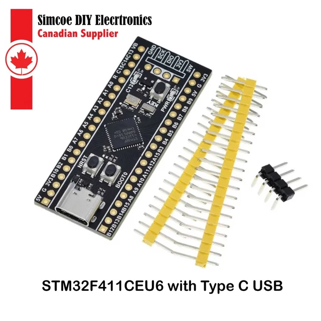STM32F411CEU6 BLACK PILL Minimum System Development Board with Type-C USB #3442 $11.78 - PicClick CA