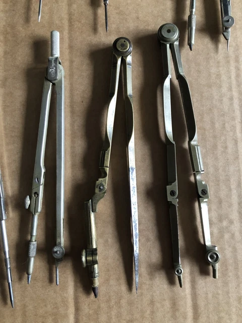 COLLECTION OF 10 Sets of Compasses / Compass Technical Drawing ...