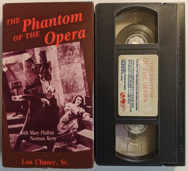 PHANTOM OF THE Opera VHS Tape Horror 1925 Lon Chaney £5.60 - PicClick UK