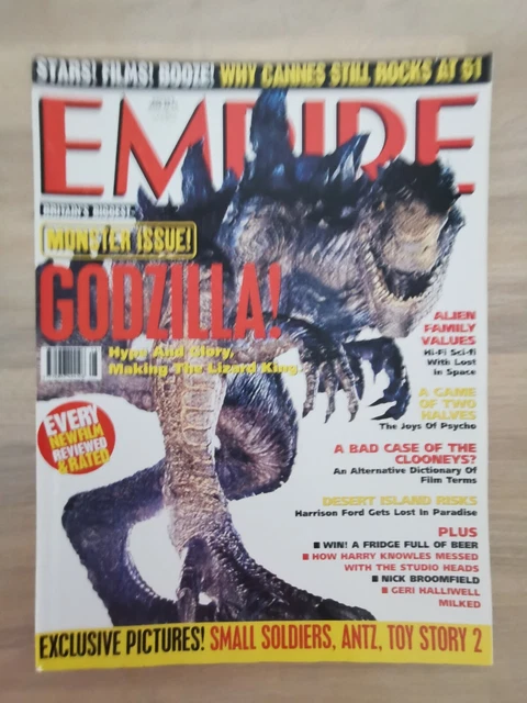 EMPIRE FILM MAGAZINE #110 August 1998 Godzilla - Monster Issue. Free Uk ...