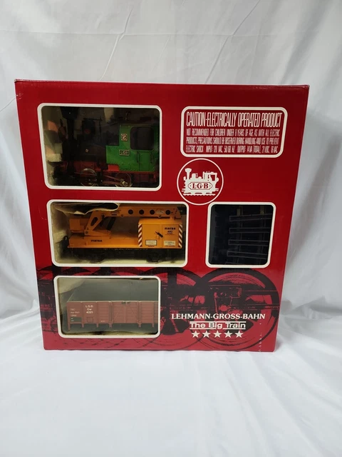 VINTAGE LEHMANN LGB 20501 The Big Train Set ~ G Scale ~ Western Germany ...