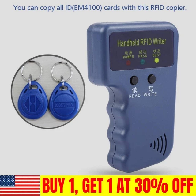 HANDHELD RFID ID Card Copier Key Reader Writer Duplicator 125KHz+5 ...