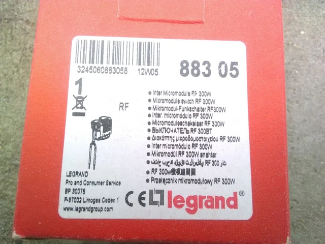LEGRAND 88305 / 883 05 - Interrupteur micromodule radio Zigbee 1 sortie ...