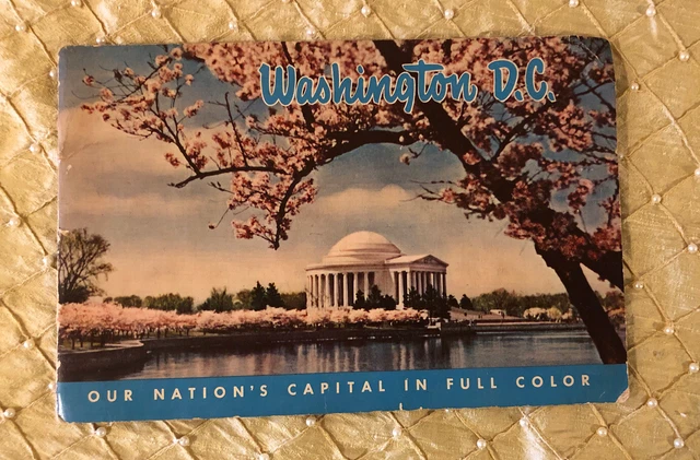 VINTAGE WASHINGTON DC Our Nation’s Capital in Full Color Book Souvenir ...