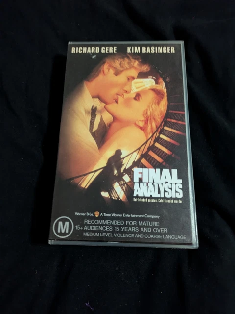 FINAL ANALYSIS VHS Tape Richard Gere Kim Basinger $15.00 - PicClick AU