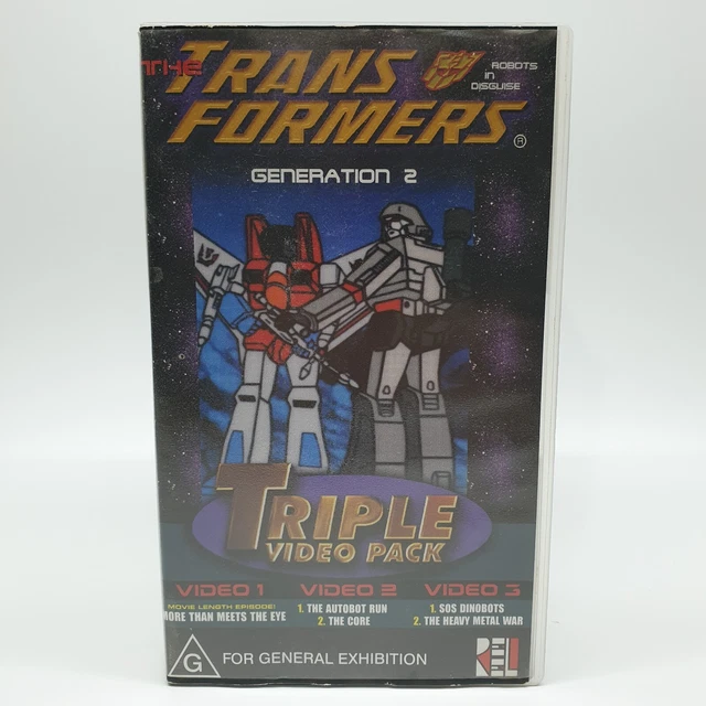 TRANSFORMERS GENERATION 2 Triple Video Pack VHS PAL RARE $44.99 ...
