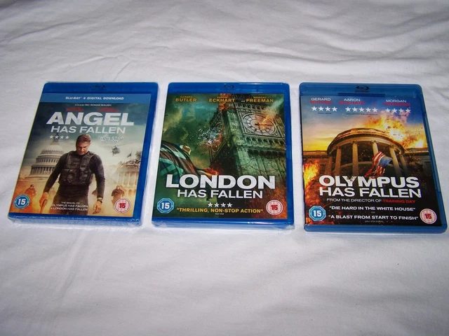 VGC BLU-RAY TRILOGY Olympus Has Fallen, London & Angel Has Fallen Cert ...