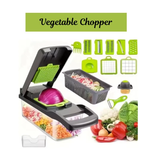 16 IN 1 Vegetable Chopper Salad Fruit Mandolin Slicer Food Dicer Cutter ...