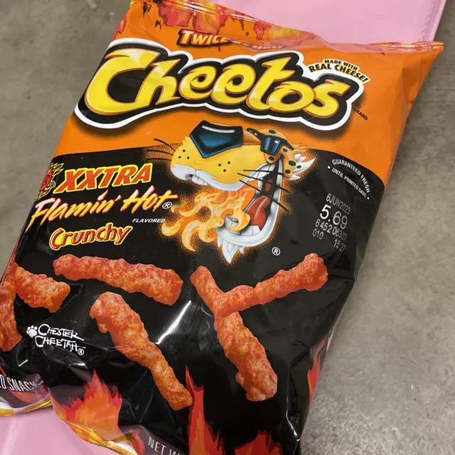 New Cheetos Crunchy Xxtra Flamin Hot Cheese Flavored Snacks Chips 8 5