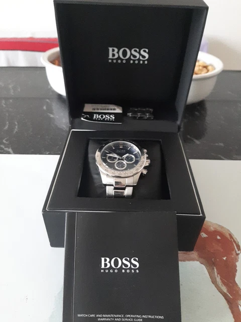 HUGO BOSS IKON HB1512963 Steel Chronograph Wrist Watch for Men 100% ...
