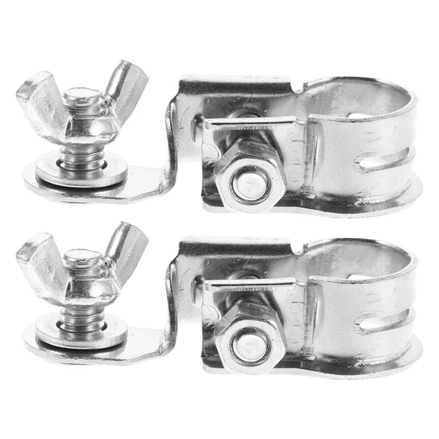 CAR BATTERY TERMINALS Copper Connectors Positive Negative Cable Ends ...