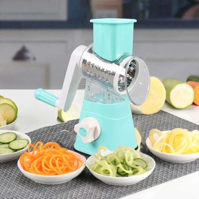 ROTARY DRUM CHEESE Grinder Vegetable Chopper Manual Slicers Food Cutter ...