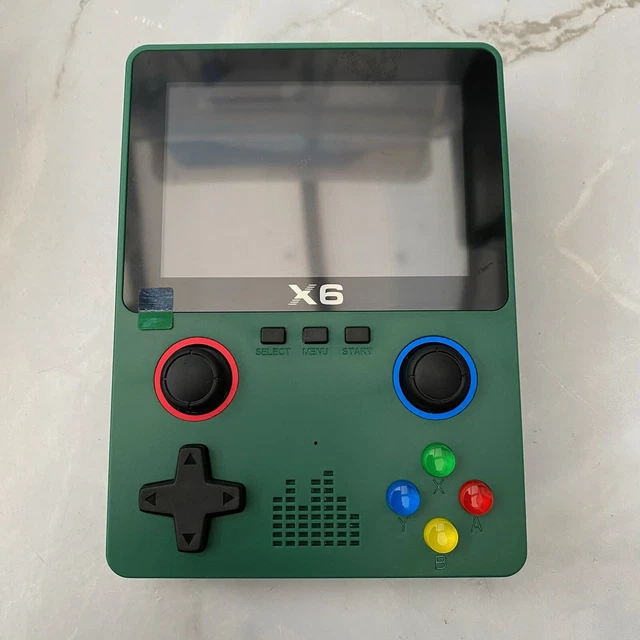 X6 GREEN RETRO Handheld Console Dual Joystick 3.5” Inch IPS Screen £22. ...