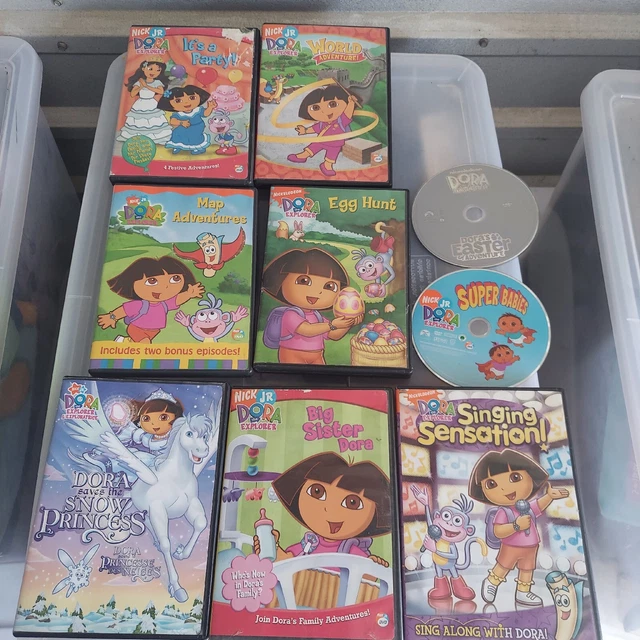 DORA THE EXPLORER Nick Jr DVD Lot of 10 Videos Nickelodeon ADVENTURE (2 ...
