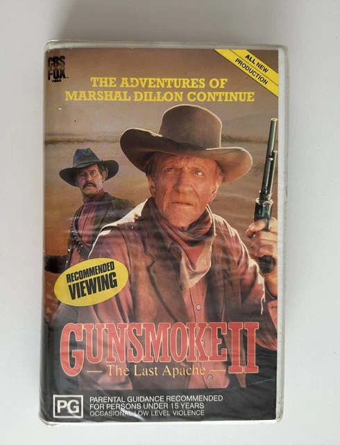 GUNSMOKE 2 - The Last Apache [VHS] CBS Fox Big Box Ex-Rental Video Tape ...
