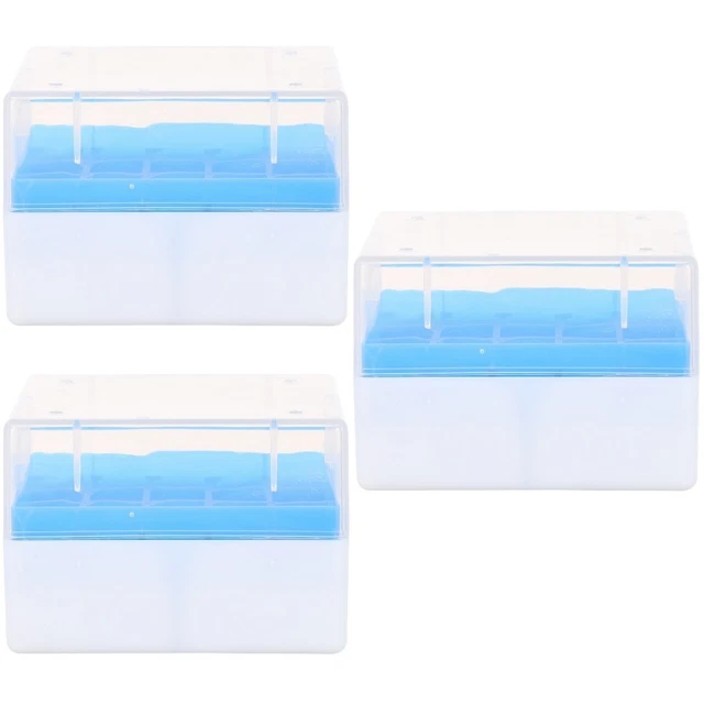 6 PCS FREEZING Centrifuge Tube Box 20 Grids Cold Storage Tubes Rack ...