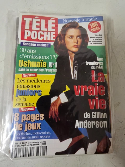 TELE POCHE N°1607 Nov 1996 Gillian Anderson X-Files EUR 6,00 - PicClick FR