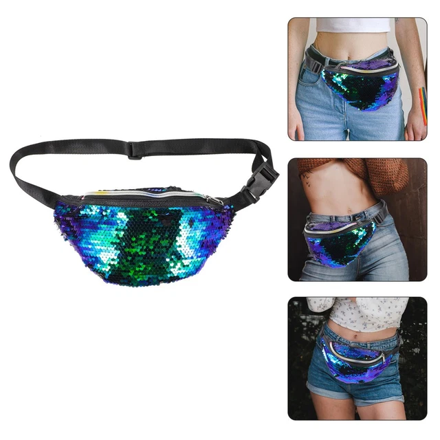 MESH FANNY PACK Fashion Packs for Women Crossbody Purse Cute Waist Bag ...