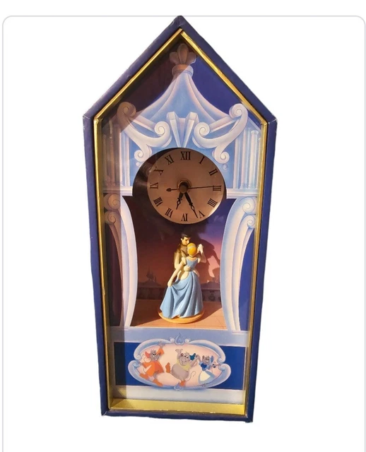 VINTAGE DISNEY CINDERELLA Musical Dancing Tower Clock ”So This Is Love ...
