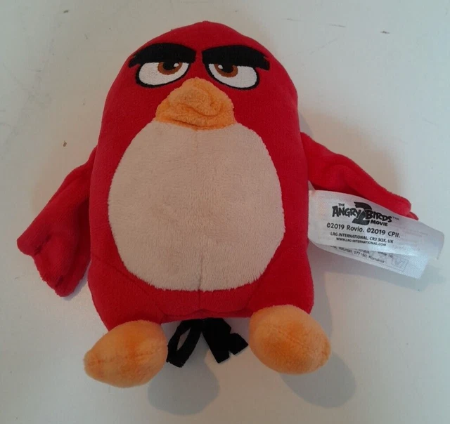 THE ANGRY BIRDS 2 Movie Red Bird Plush Soft Toy 7" Rovio 2019 Animal £3 ...