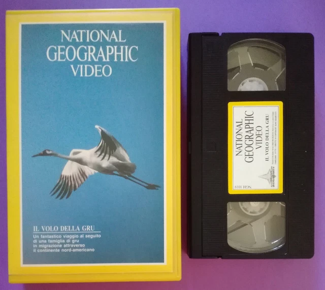 VHS DOCUMENTARIO NATIONAL Geographic Il volo Della Gru ex nolo (V144 ...