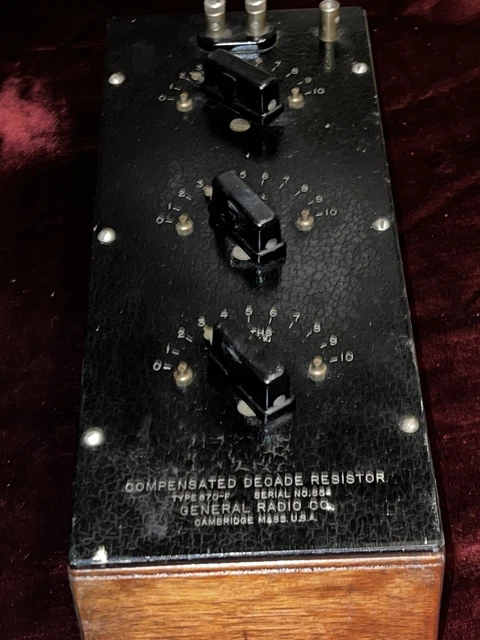 VINTAGE GENERAL RADIO Decade Resistor Box Type 670-F $65.00 - PicClick