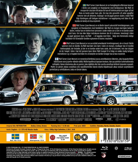 RETRIBUTION (2023) BLU-RAY REGION B Liam Neeson (Nimród Antal) *NEW ...