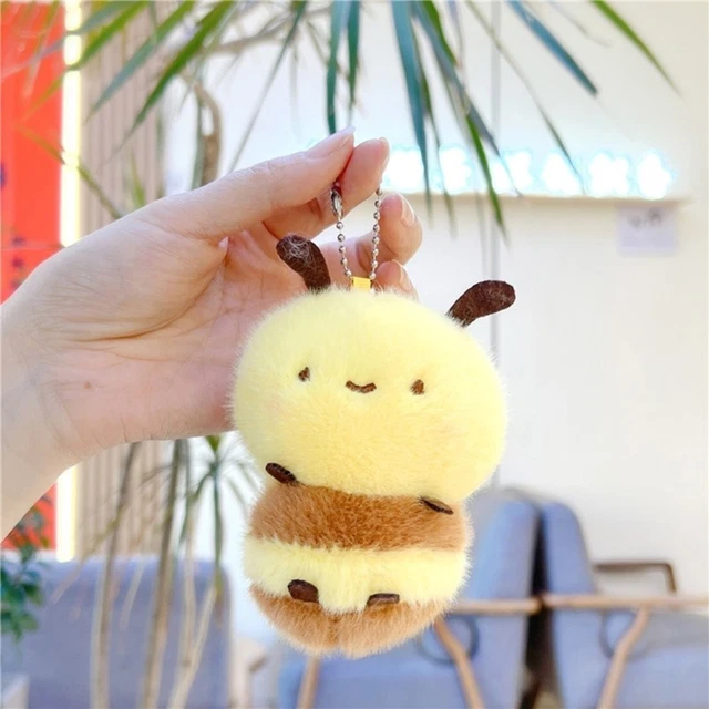 HONEYBEE PLUSH BAG Charm Keyring Soft Stuffed Animal Keychain for ...