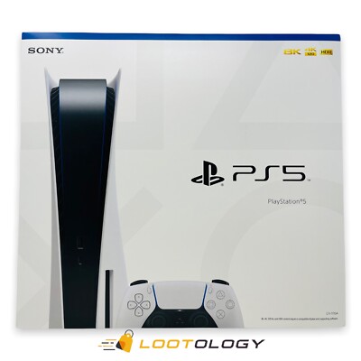 SONY PLAYSTATION 5 Console White Disc Version PS5 New Sealed * Trusted ...
