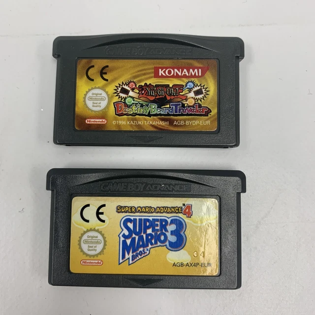 GAMEBOY ADVANCE SUPER Mario Bros 3 & Yu-Gi-Oh Destiny Board Traveler ...