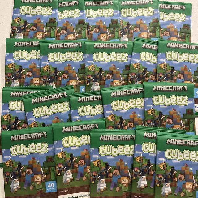 MINECRAFT CUBEEZ WOOLWORTHS X 20 Bulk Packs 2025 Woolworths UNOPENED ...