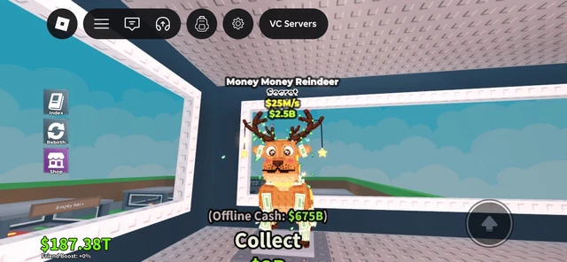 MONEY MONEY REINDEER 25M/S SECRET steal A Brainrot £5.45 - PicClick UK