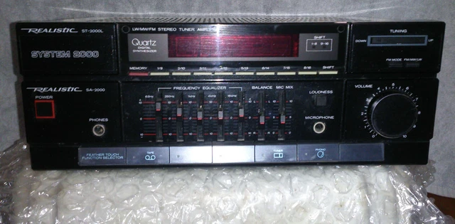 VINTAGE REALISTIC SYSTEM 2000 ST-2000L Tuner/Amp with phono stage and ...