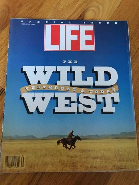 LIFE MAGAZINE THE Wild West April 5 1993 Avrol Las Vegas Sioux Rodeo £ ...