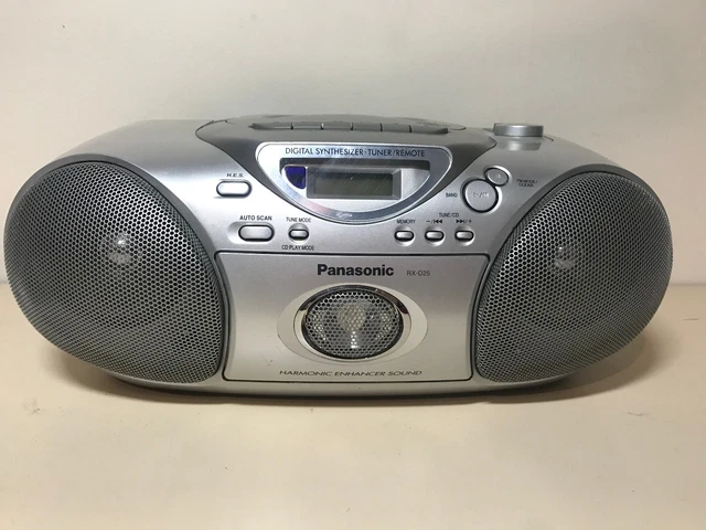 VINTAGE PANASONIC RX-D25 Boombox CD Radio Cassette Stereo Vtg WORKING ...