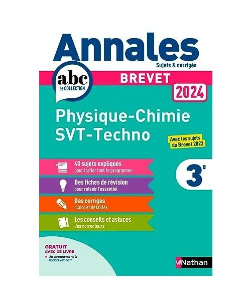 Annales Brevet Physique Chimie