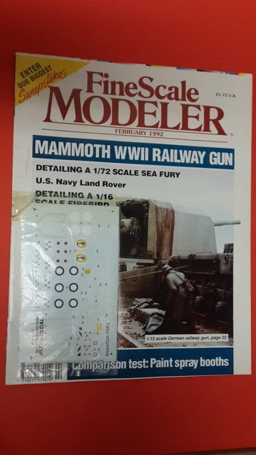 FINE SCALE MODELLER Feb. 1992 Free Xtradecals For Phantom Fgr.2 £5.99 ...