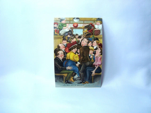 ALTE AK SCHERZKARTE Karikatur um 1915 Humor Postkarte Karte / ct 087 ...