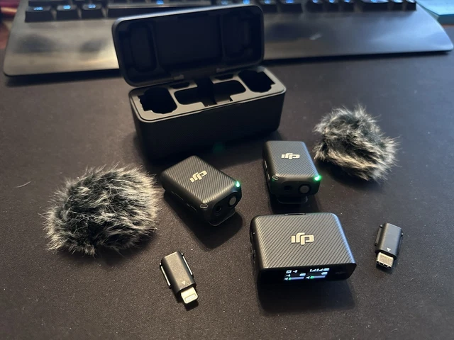 DJI MIC WIRELESS Microphones (2 TX + 1 RX + Charging Case) Perfect ...