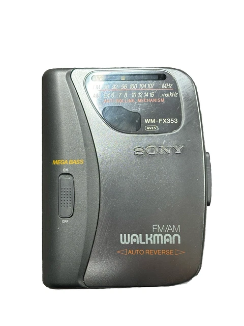 VINTAGE SONY WALKMAN Radio Cassette Player WM-FX353 rare FM /AM Music Prop Retro £18.99 ...