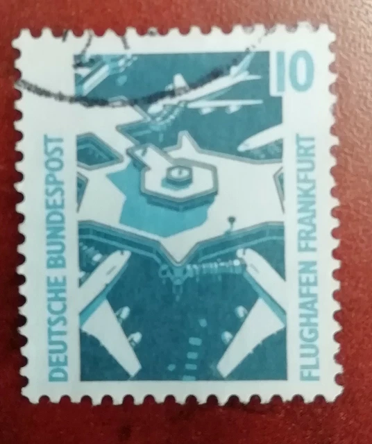 Timbre Flughafen Frankfurt Deutsche Bundespost Deutschland Allemagne