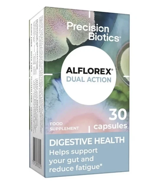 ALFLOREX DUAL ACTION Food Supplement for Digestive Health -30 Capsules ...