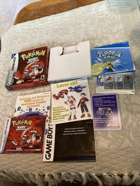 POKÉMON RUBY VERSION Box/Inserts Only! Nintendo Gameboy Advanced Box ...