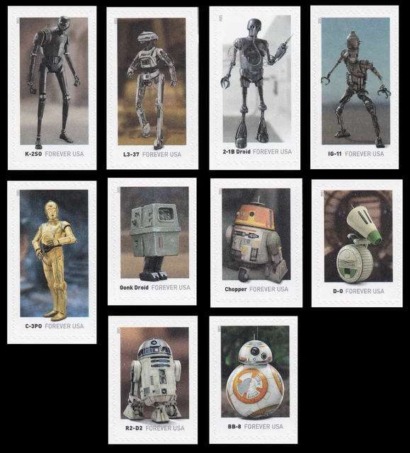 US 5573-5582 STAR Wars Droids F set 10 MNH 2021 £12.92 - PicClick UK