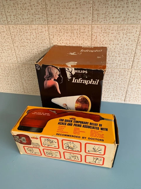 PHILIPS INFRAPHIL HEAT Lamp & Dial A Thermic Infra Massager £9.99 ...